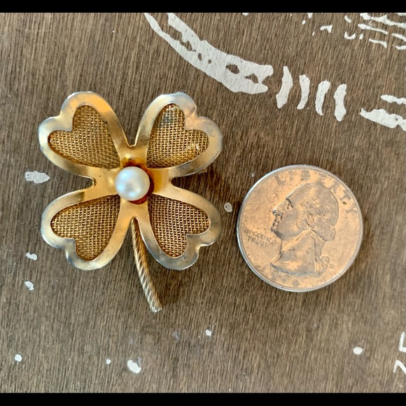 Jewelry | Vintage Four Leaf Clover Pin | Poshmark
